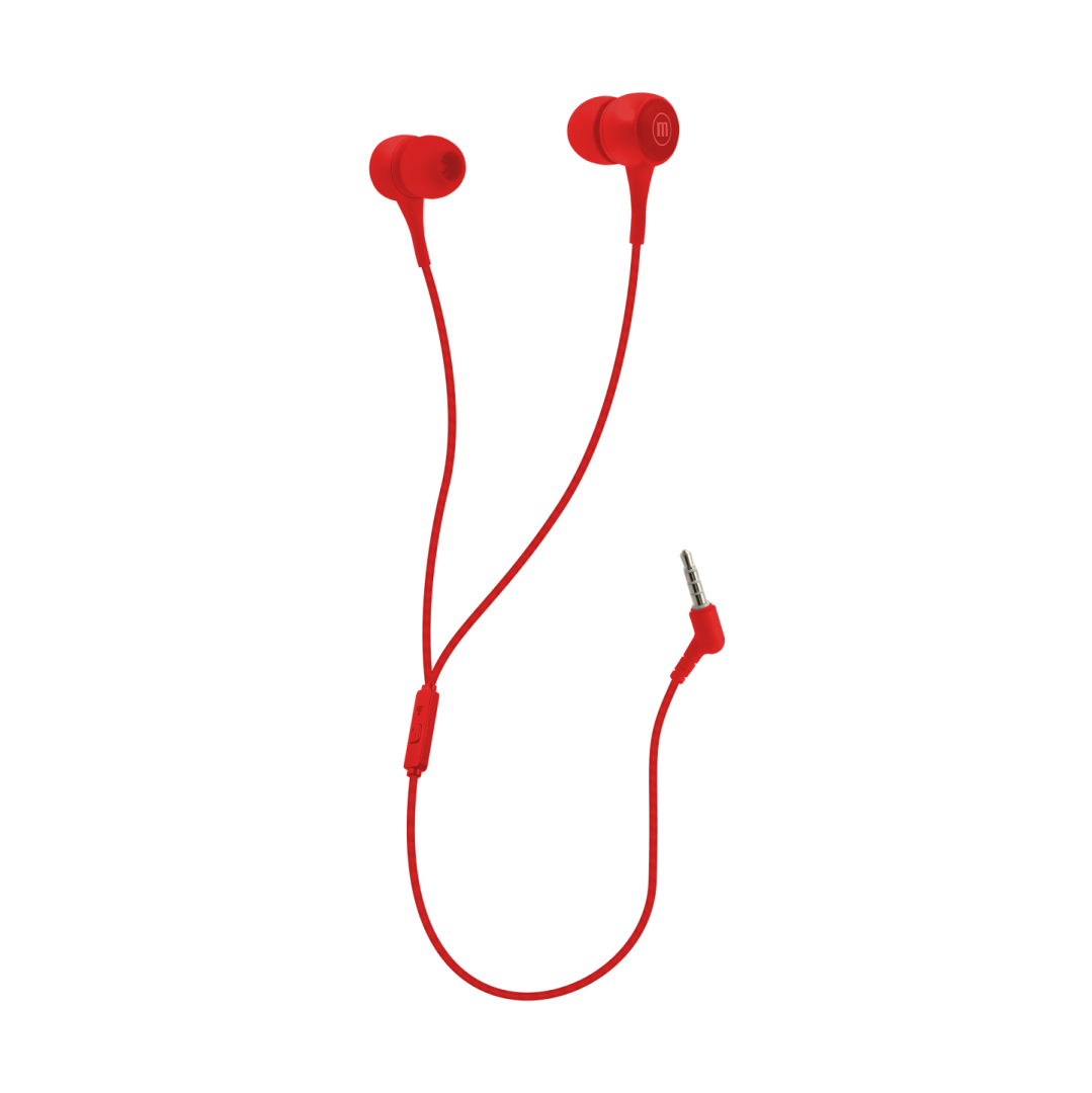 Auricular POP Maxell con Micrófono Rojo | ProNet Tecnología