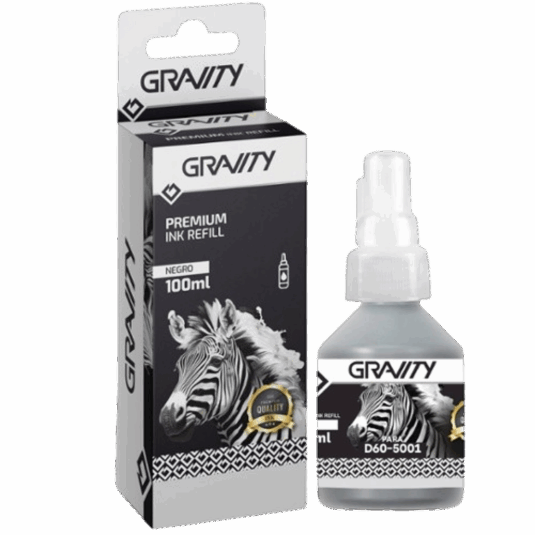 Botella de Tinta Gravity D60BK | ProNet Tecnología