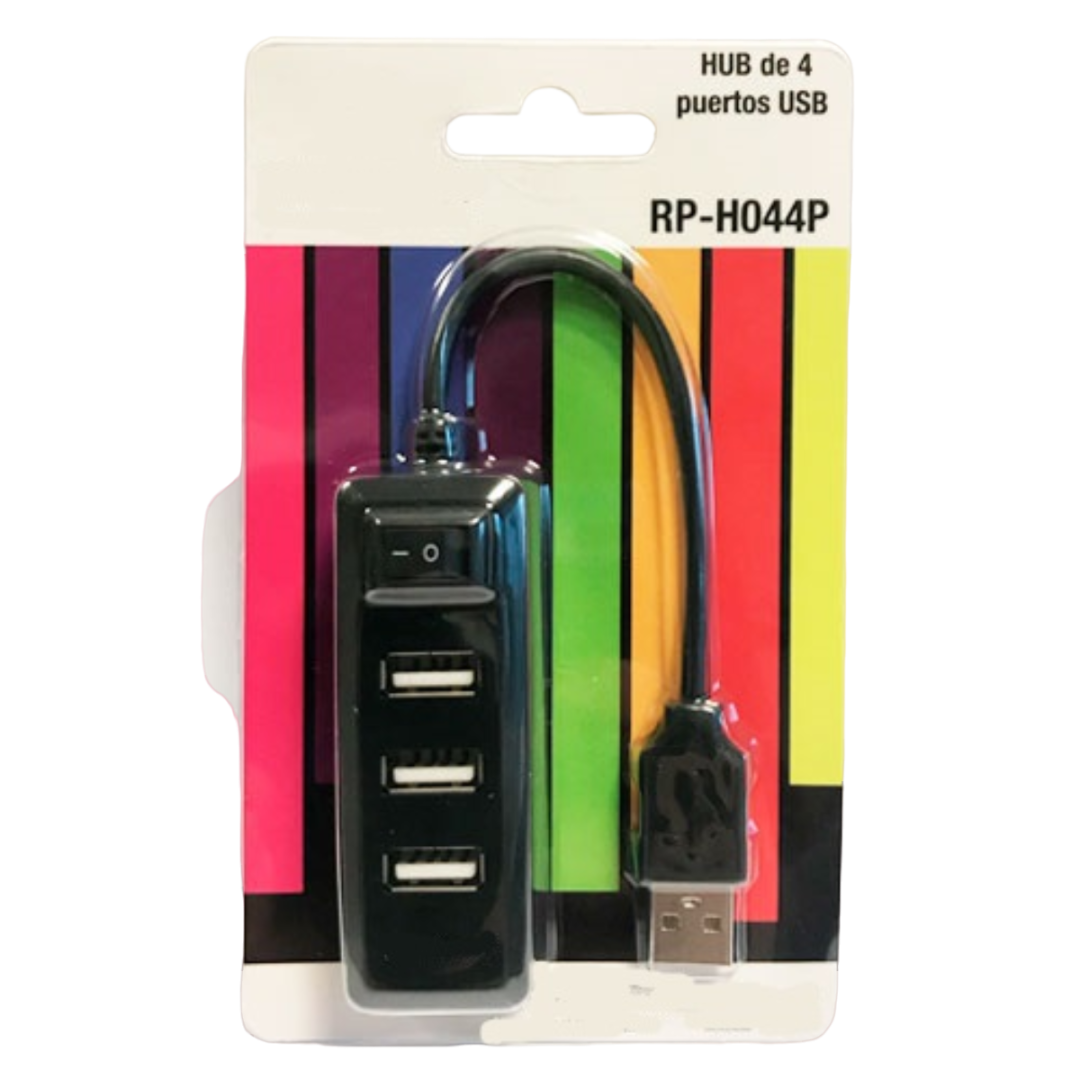 Hub USB Ripcolor 4 puertos | ProNet Tecnología