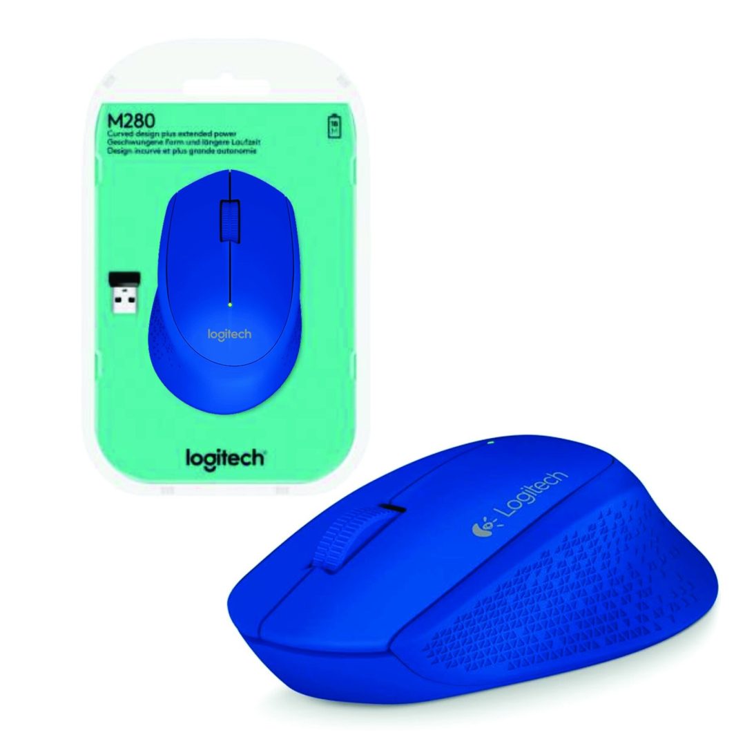 Mouse Inalámbrico Logitech M280 Azul | ProNet Tecnología