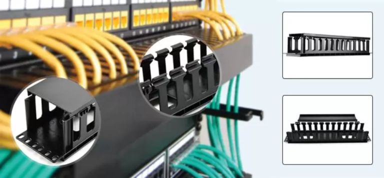 Organizador de cables 2U horizontal para rack | ProNet Tecnología